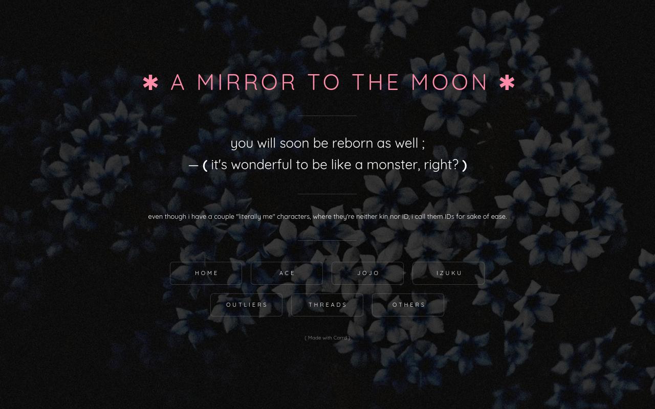 a mirror to the moon